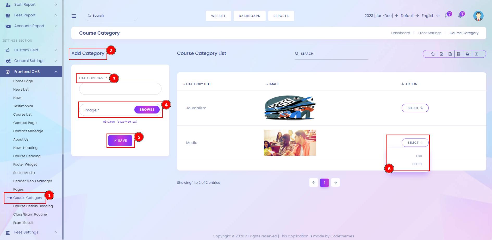 Aorasoft HelpDesk | How To Work Frontend CMS in InfixEDU